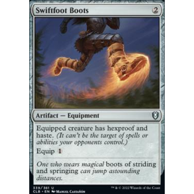 Swiftfoot Boots การ์ด Magic The Gathering ของแท้ จากชุด Battle for ...