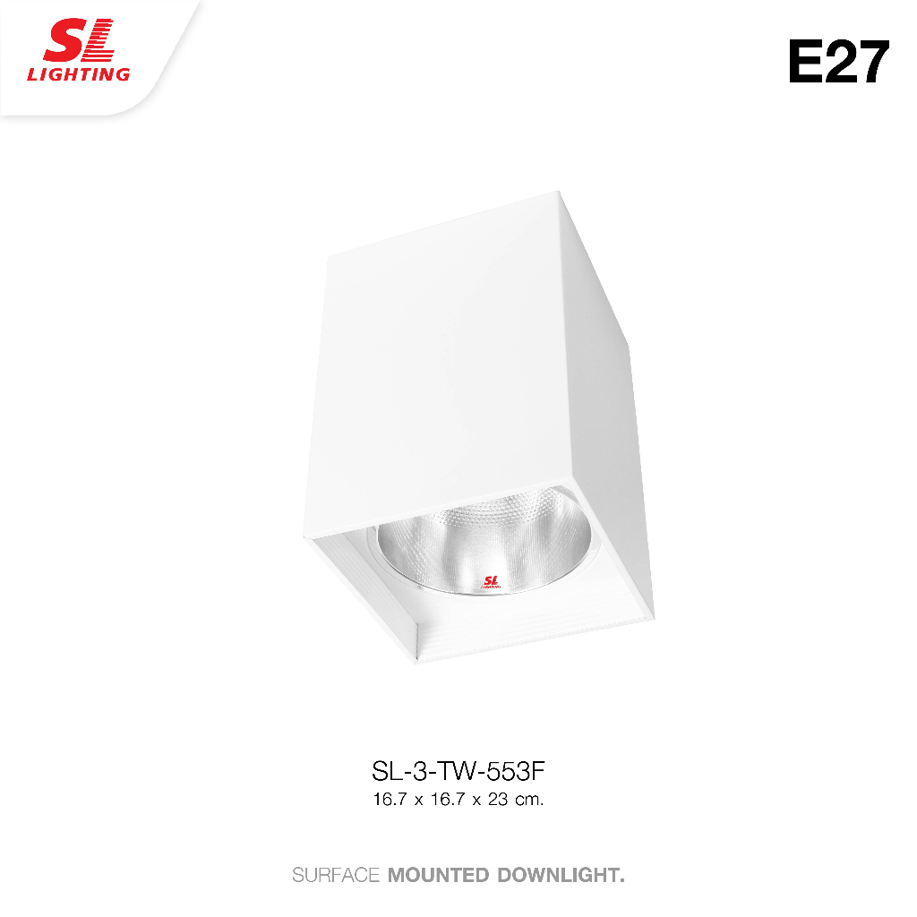 SL LIGHTING | Surface Mounted Downlight ดาวน์ไลน์ติดลอย ทรงสี่เหลี่ยม ...