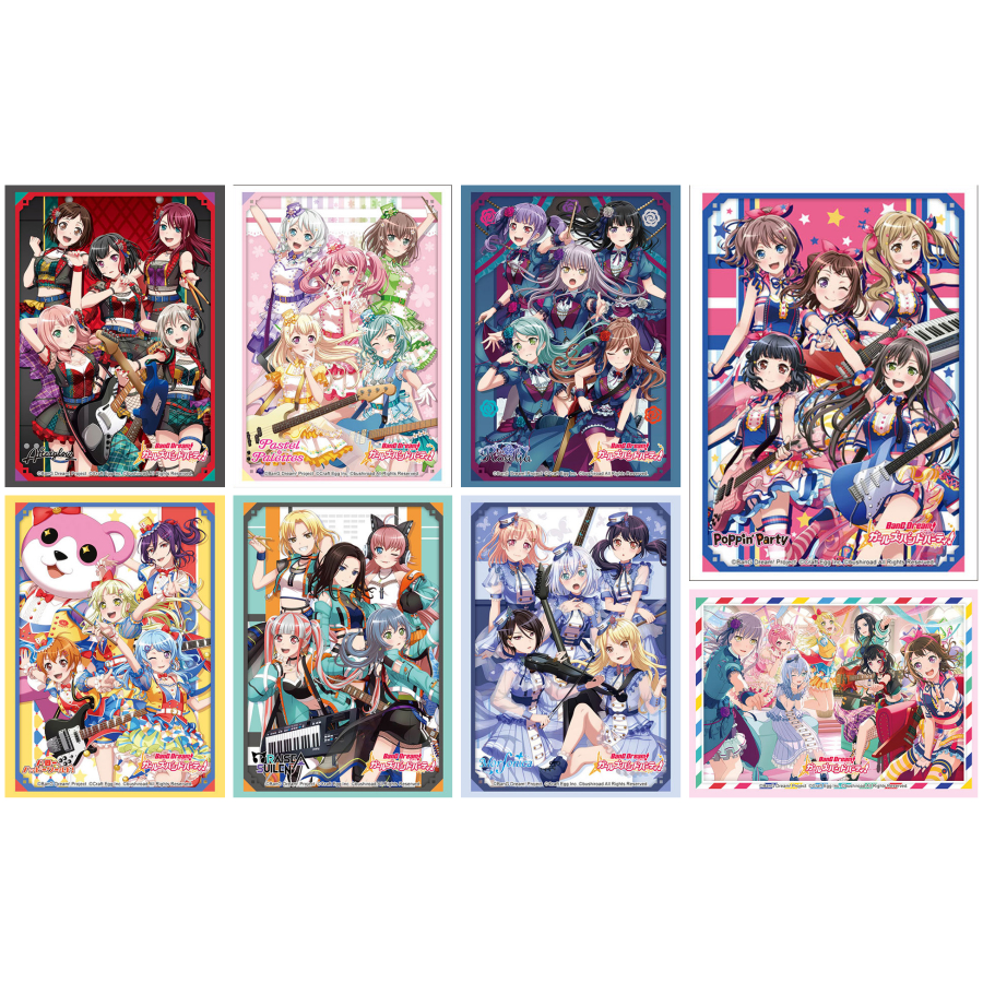 Bushiroad Sleeve BanG Dream! Poppin'Party, Afterglow, Pastel*Palettes ...