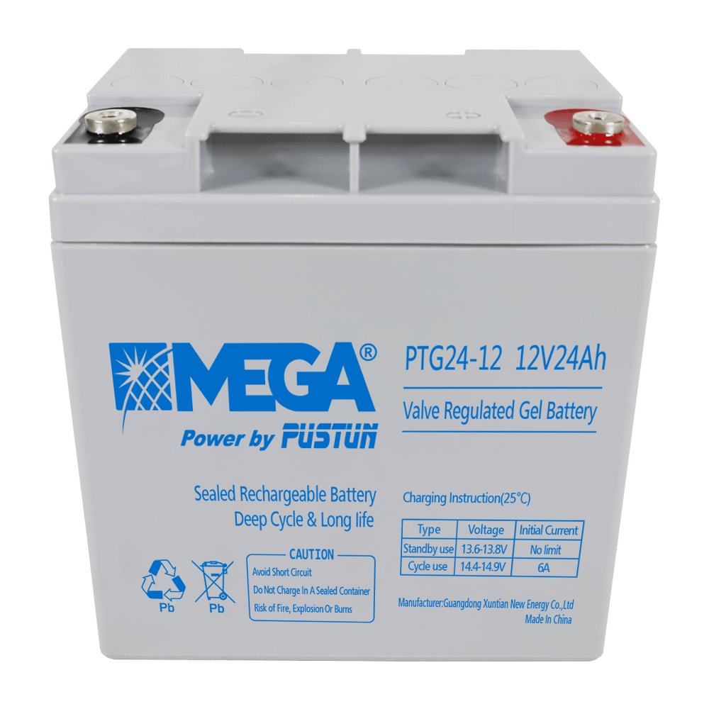 Battery GEL แบต เจล Deep Cycle GEL ยี่ห้อ PUSTUN ขนาด 12V ความจุ 24-38 ...