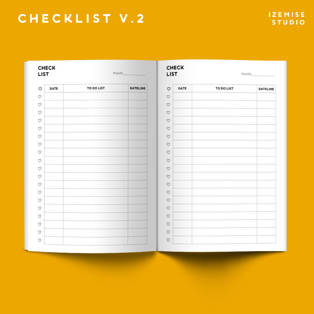 สมุดจดบันทึกเช็คลิสต์ CHECKLIST v.2 | Shopee Thailand