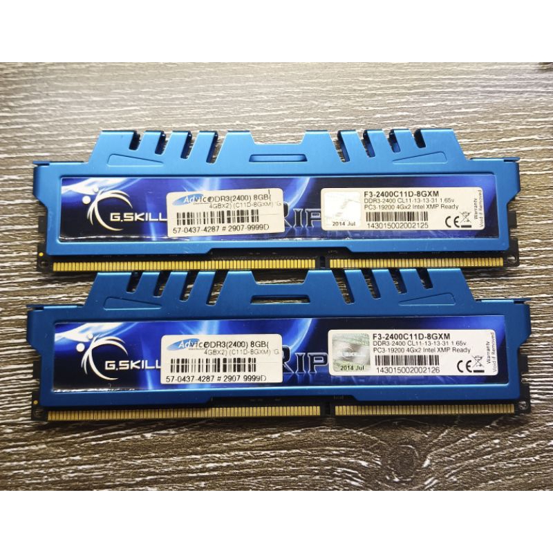 RAM PC 8GB(4x2) DDR3/2400 G.SKILL RIPJAWS X | Shopee Thailand