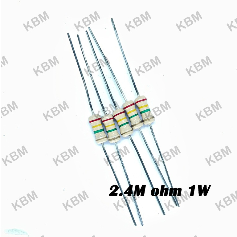 Resistor ตัวต้านทาน 2M ohm 0.125W 0.25W 0.5W 1W 2.2M ohm 0.25W 0.5W 1W ...