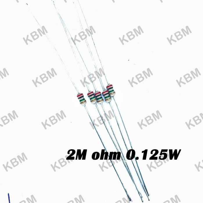 Resistor ตัวต้านทาน 2M ohm 0.125W 0.25W 0.5W 1W 2.2M ohm 0.25W 0.5W 1W ...