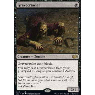 Gravecrawler การ์ด Magic The Gathering ของแท้จากชุด Jumpstart 2022 ...