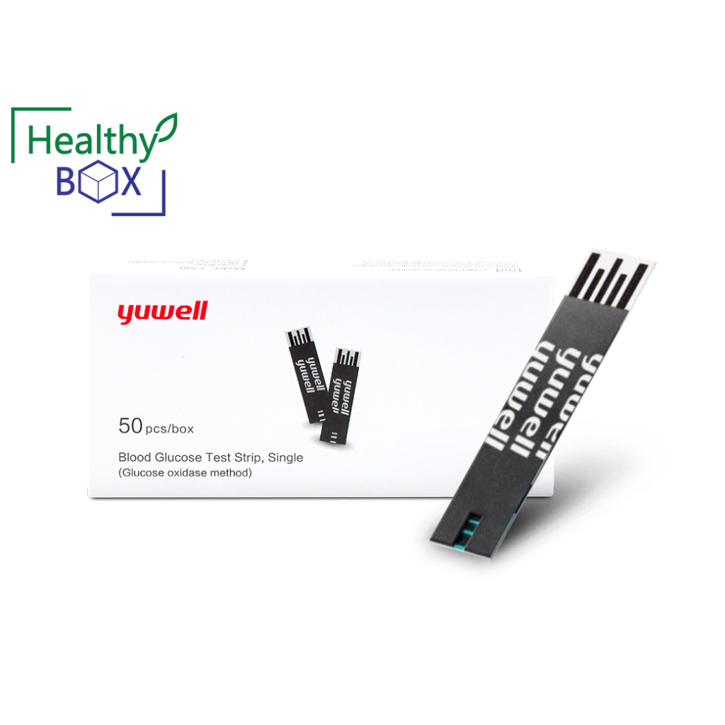 YUWELL Blood glucose strip 50pcs/box รุ่น Y330 ยูเวล แผ่นตรวจน้ำตาล (V) | Shopee Thailand