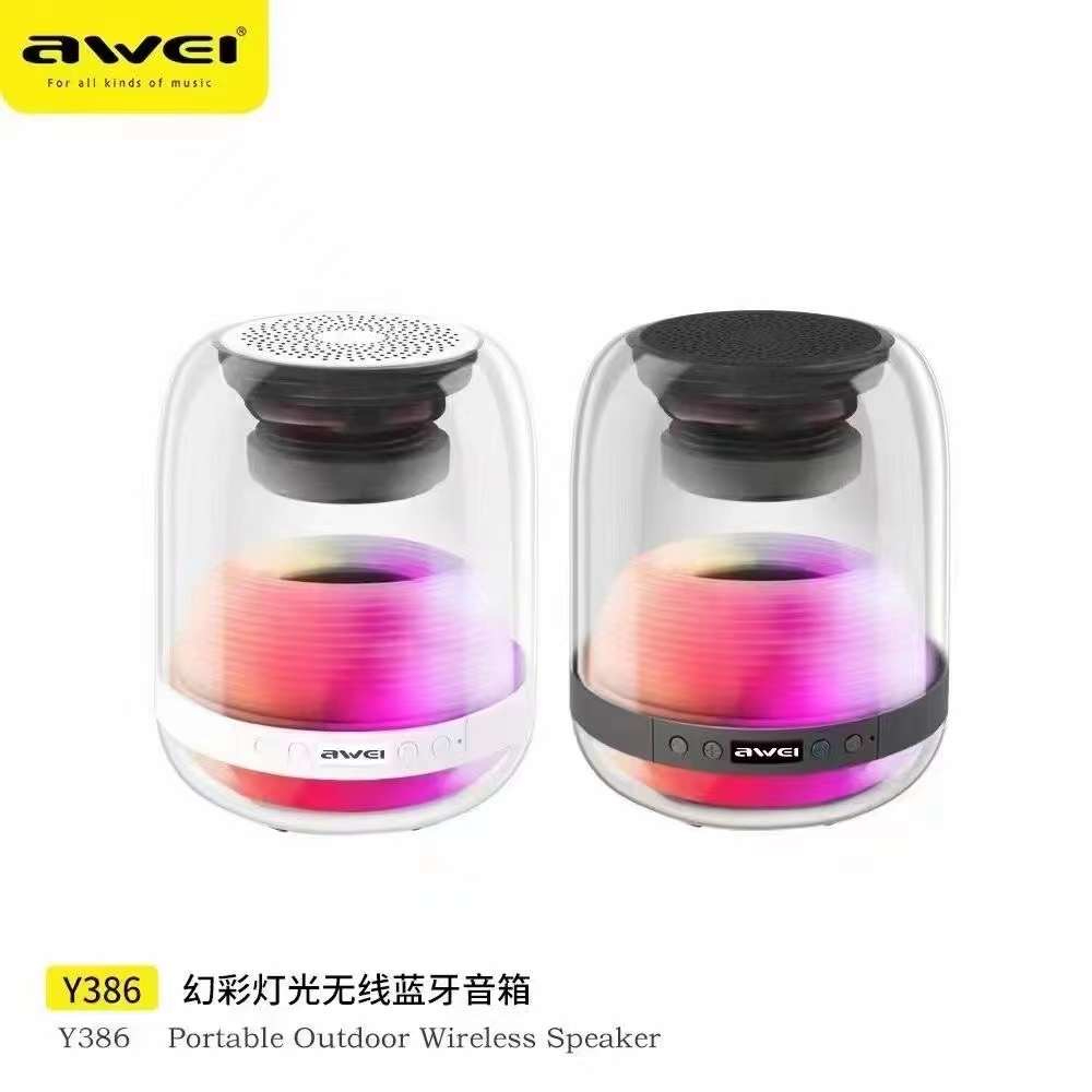 AWEI Y386 Bluetooth Speaker LED DAZZLING ลำโพง Bluetooth สุดหรู ดีไซน์พรีเมียม | Shopee Thailand