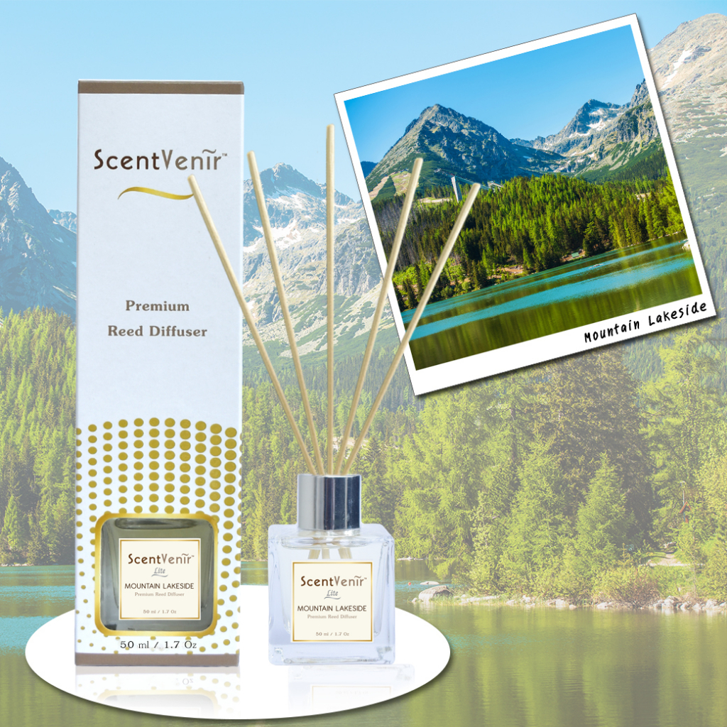 น้ำหอมปรับอากาศ ดิฟฟิวเซอร์ Reed Diffuser กลิ่นเมาเท่นเลคไซด์ สูตรไลท์ ...