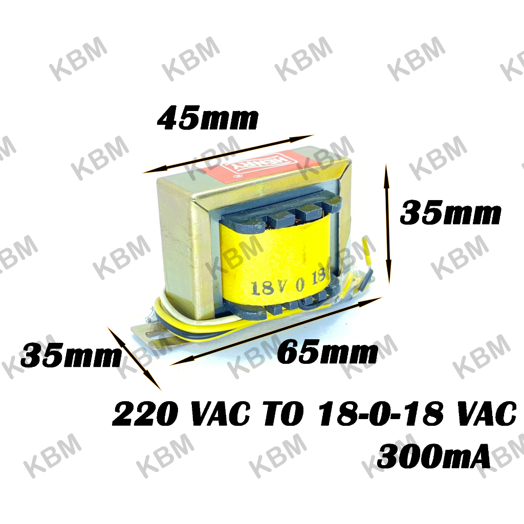 Transformer หม้อแปลงไฟฟ้า Input 220VAC Output 3VAC 9VAC 15VAC 18VAC 18 ...