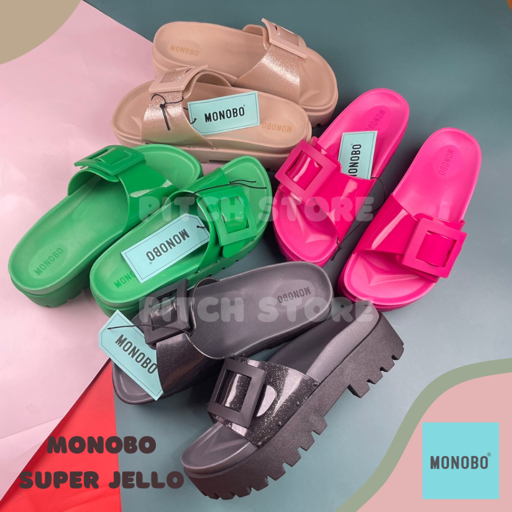 Monobo รองเท้าแตะแบบสวมส้นหนา รุ่น Super Jello (เบอร์ 5-8) | Shopee ...