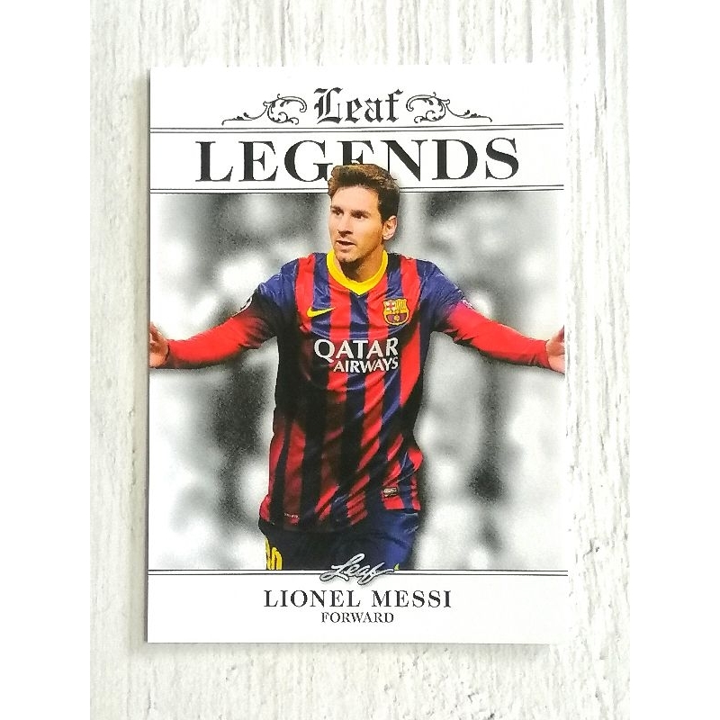 การ์ดฟุตบอล ลีโอเนล เมสซี่ ( LEAF LEGENDS LIONEL MESSI SOCCER CARD ...