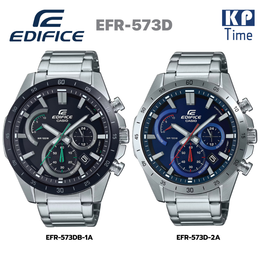 Casio Edifice นาฬิกาข้อมือผู้ชาย สายสแตนเลส รุ่น EFR-573D ของแท้ประกัน ...