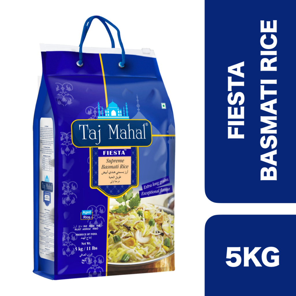 Taj Mahal Fiesta Basmati Rice 5kg ++ ทัชมาฮาล เฟียสต้าข้าวบาสมาติ 5กก. ...