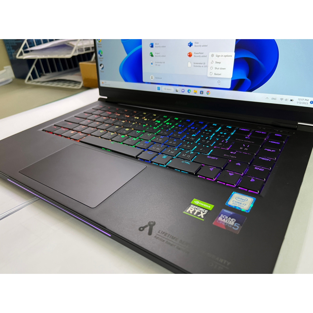 โน๊ตบุ๊ค Notebook Gaming INTEL Alpha Force I i7 9750H RTX 2070 Max-Q ...