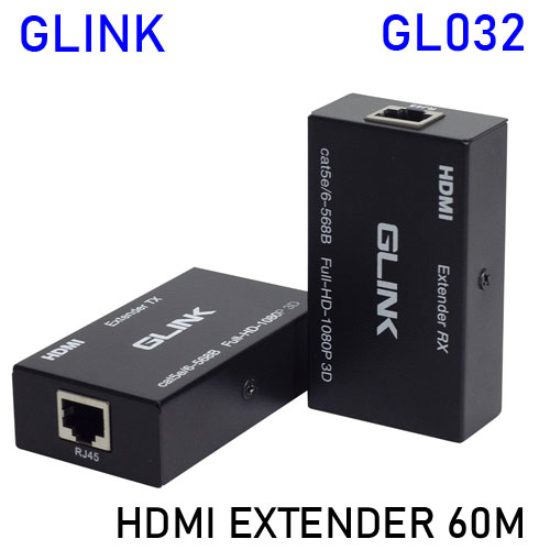 GL032 GLINK HDMI EXTENDER ETHERNET RJ45 UP TO60M. | Shopee Thailand