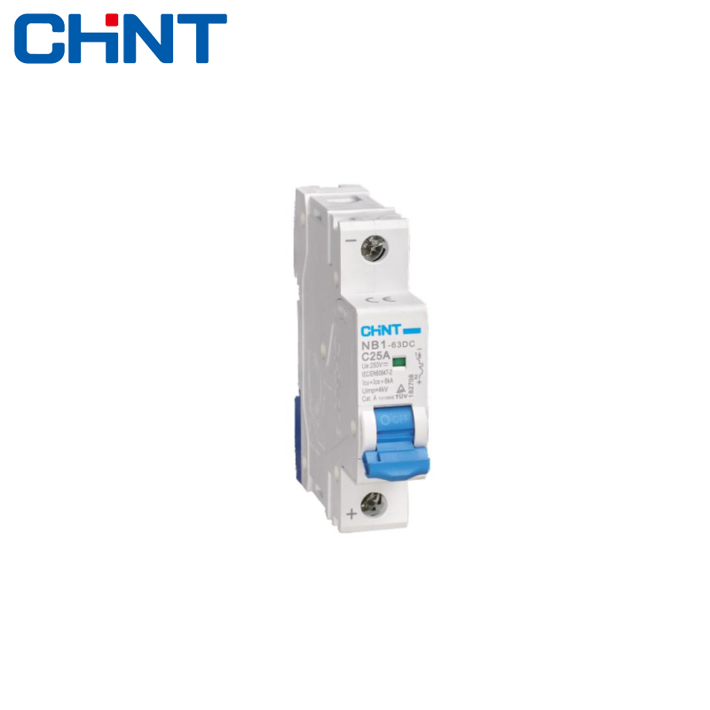 CHINT เบรคเกอร์ลูกย่อย DC 1P,2P เมนเบรกเกอร์ ลูกเซอร์กิต ลูกย่อย แบบเกาะราง เบรคเกอร์ MCB 500 V ...