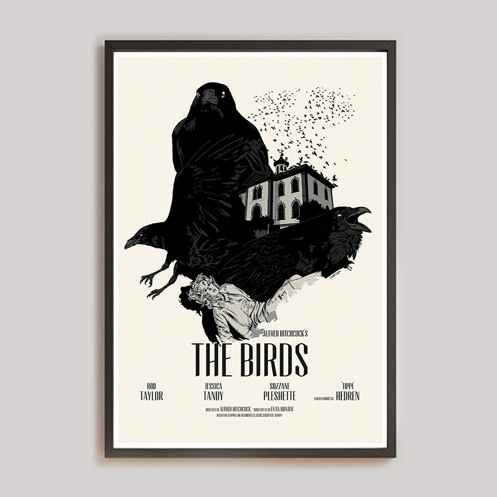 The Birds Poster โปสเตอร์ภาพขนาด 33X48 cm | Shopee Thailand