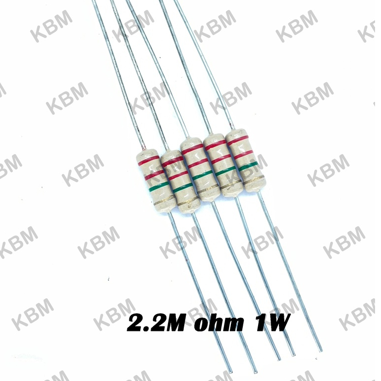Resistor ตัวต้านทาน 2M ohm 0.125W 0.25W 0.5W 1W 2.2M ohm 0.25W 0.5W 1W ...