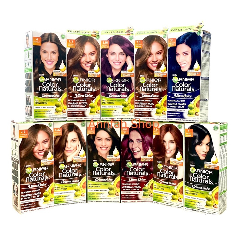 Garnier Halal Hair Color (55Ml) การ์นิเย่ คัลเลอร์ แนทเชอรัลส์ สีย้อมผม ...