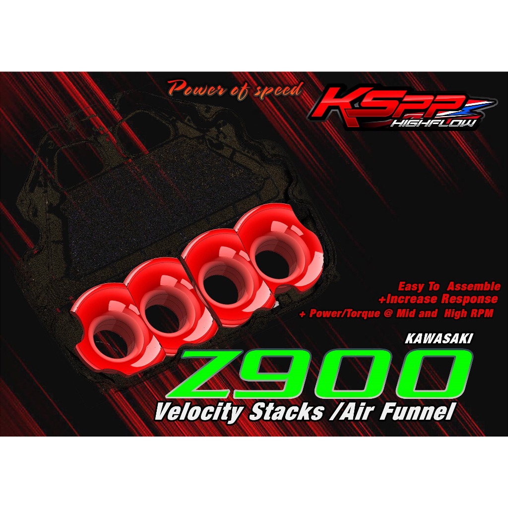 ปากแตรแต่ง KSPP สำหรับ Z900 Kawasaki Velocity stack | Shopee Thailand