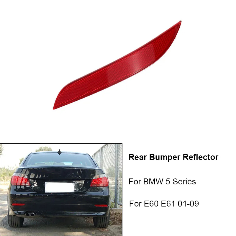 ไฟสท้อนแสงด้านหลังซ้าย/ขวากันชน Reflector Light สำหรับ BMW 5 Series E60 ...