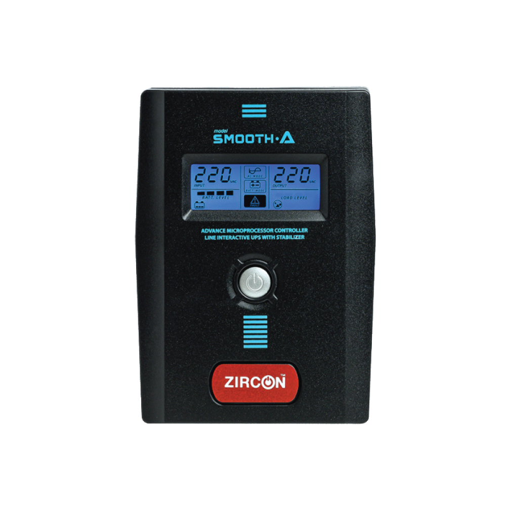 UPS (เครื่องสำรองไฟฟ้า) zircon Smooth-A 1000VA 550W ***กรุณาสั่งครั้งละ ...