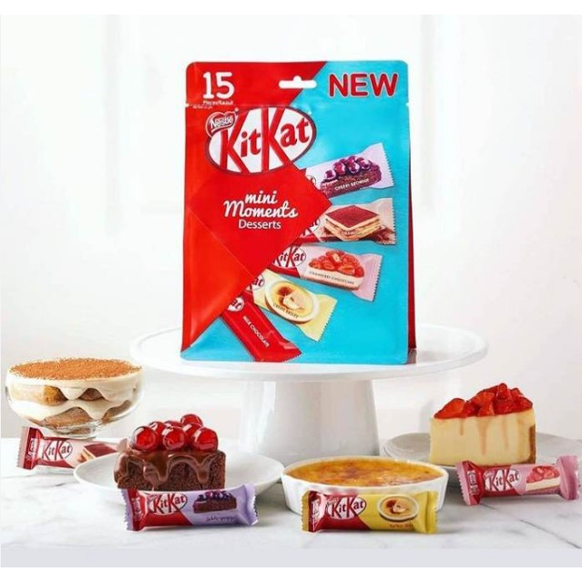 KitKat Mini Moments Desserts - 15 Pieces - 255g BBF. 13/01/24 | Shopee ...