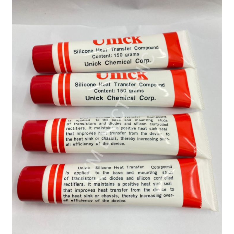 ชิลิโคลนหลอดแดง Unick Content:150กรัม ชิลิโคลนระบายความร้อน Silicone ...