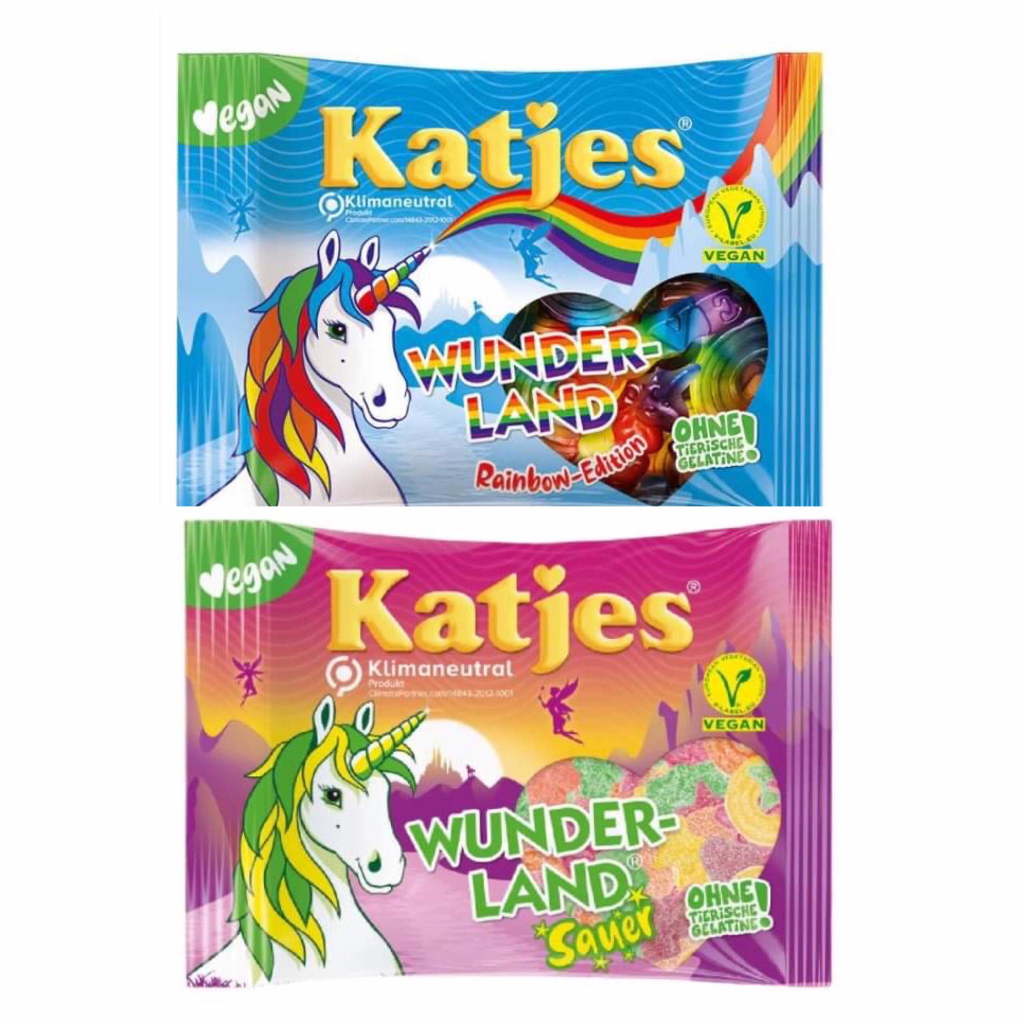 Katjes Wunderland, sauer/rainbow-edition ขนมนำเข้าจากเยอรมัน | Shopee ...
