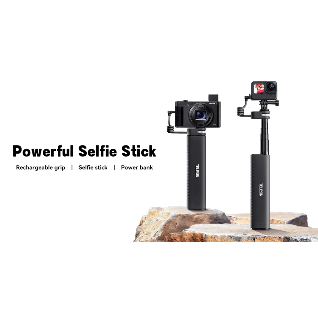 TELESIN 10000mAh Selfie Stick TE-CSS-001 Rechargeableไม้เซลฟี่ชาร์จ ...