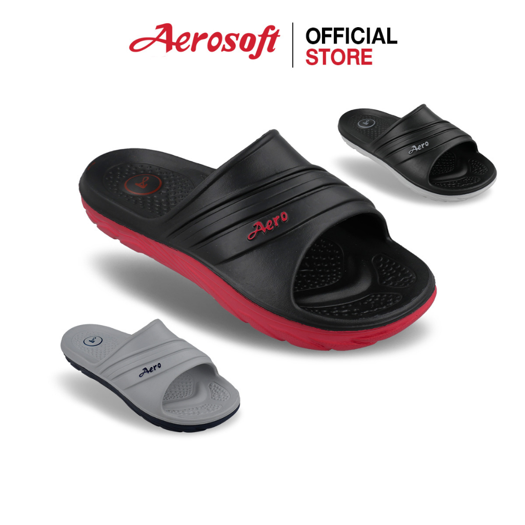 Aerosoft (แอโร่ซอฟ) รองเท้าแตะสวมผู้ชาย รุ่น M0331 | Shopee Thailand