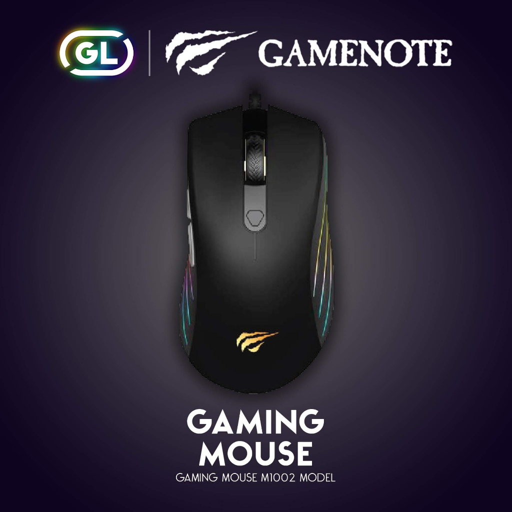 Gamenote Gaming mouse รุ่น MS1002 เม้าส์เกมมิ่ง สำหรับเล่นเกมส์ มีไฟ ...
