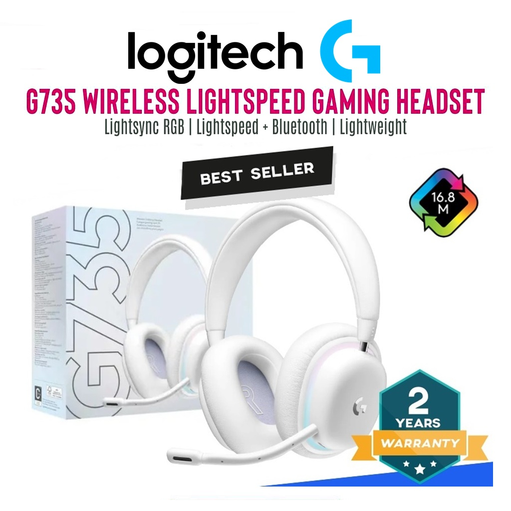 ⚡️หูฟังเกมมิ่งไร้สาย⚡️ Logitech G735 Wireless Gaming Headset LIGHTSYNC ...