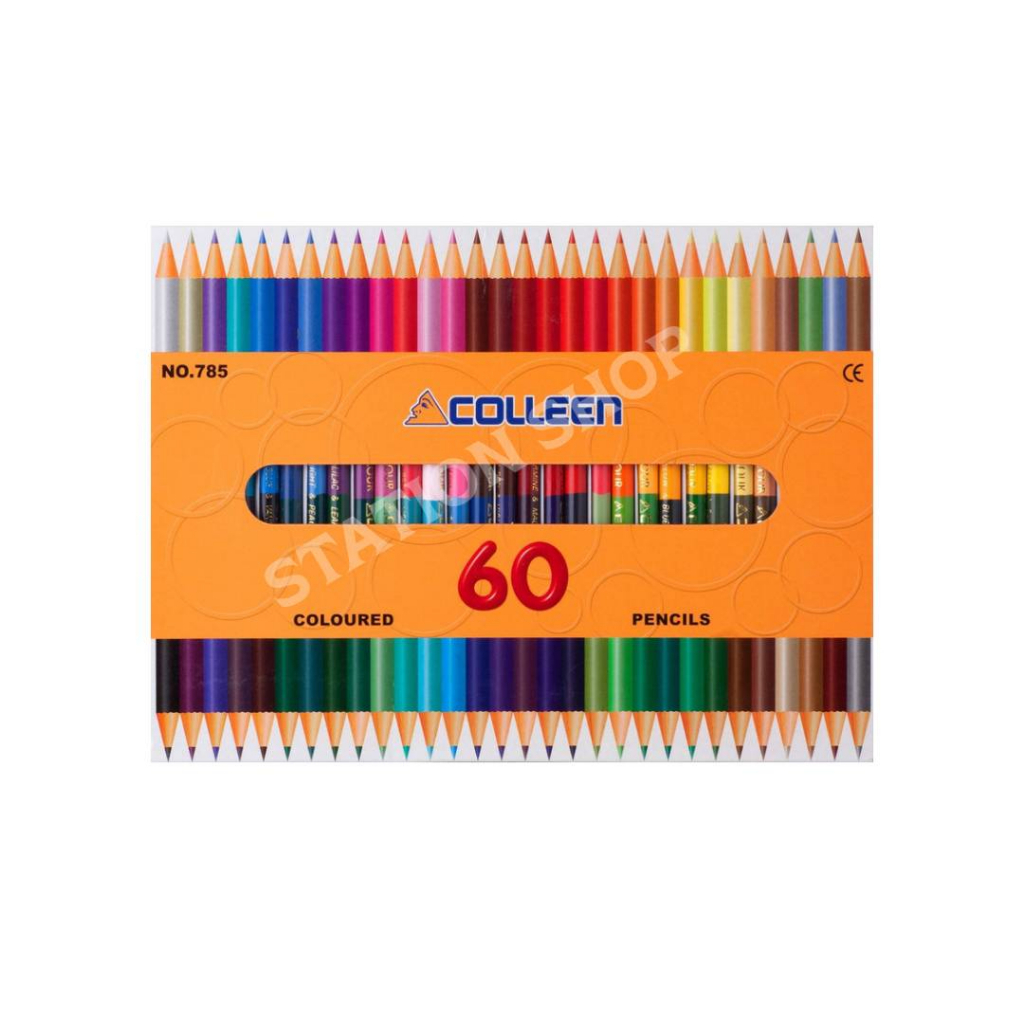 สีไม้คอลลีน Colleen Colored Pencils รุ่น # 785 สองหัว แท่งกลม 12/24/36 ...