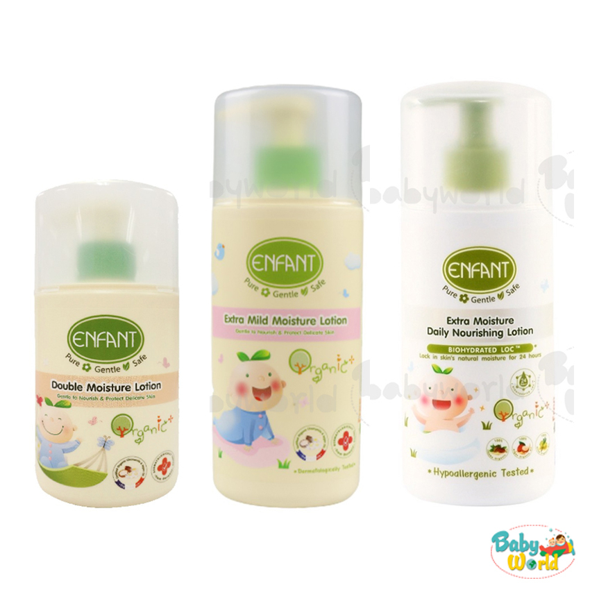 โลชั่น Enfant อองฟอง Double moisture / Extra mild / Daily / Relax ...