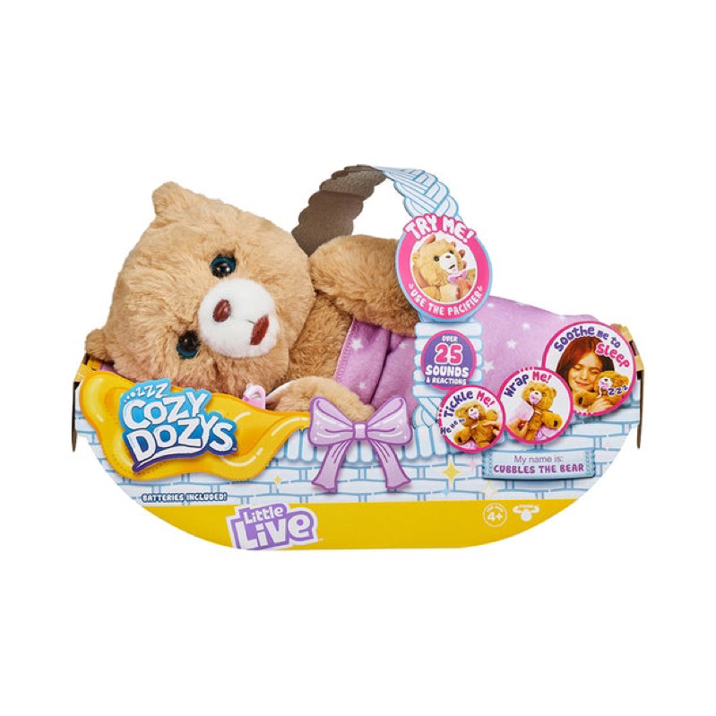 พร้อมส่ง ของแท้100% Little Live Pets Cozy Dozys - Cubbles The Bear ...