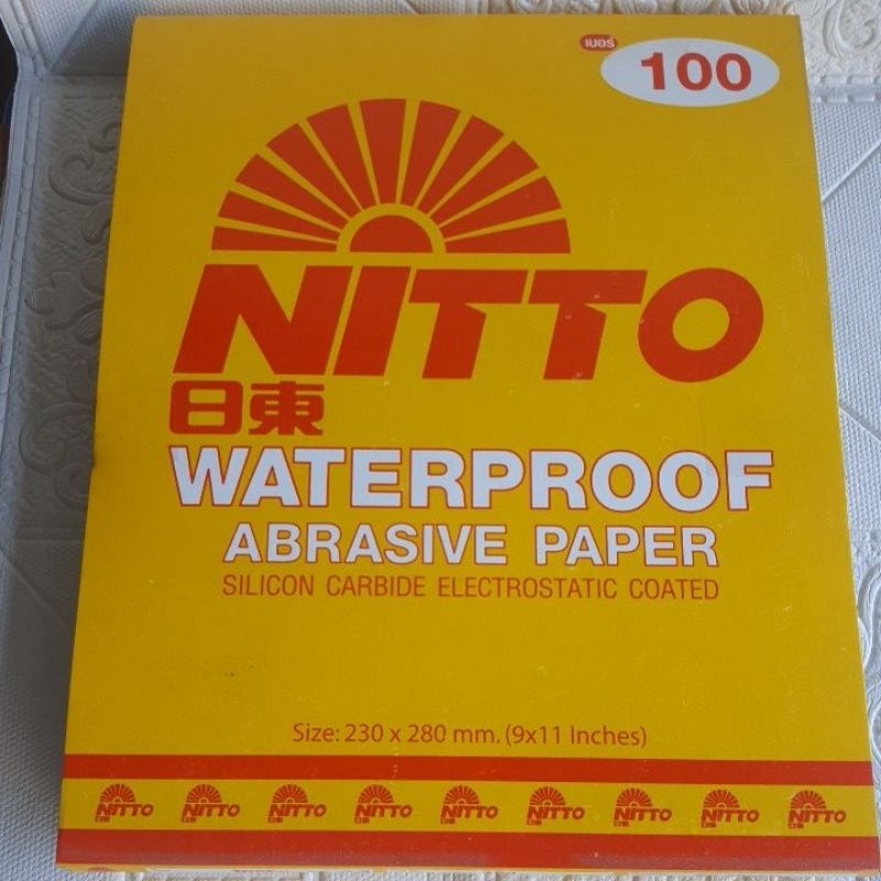 กระดาษทรายน้ำ NITTO #80 #100 #120 #150 #180 #220 #240 #280 #320 #400 #600 #800 #1000 | Shopee ...