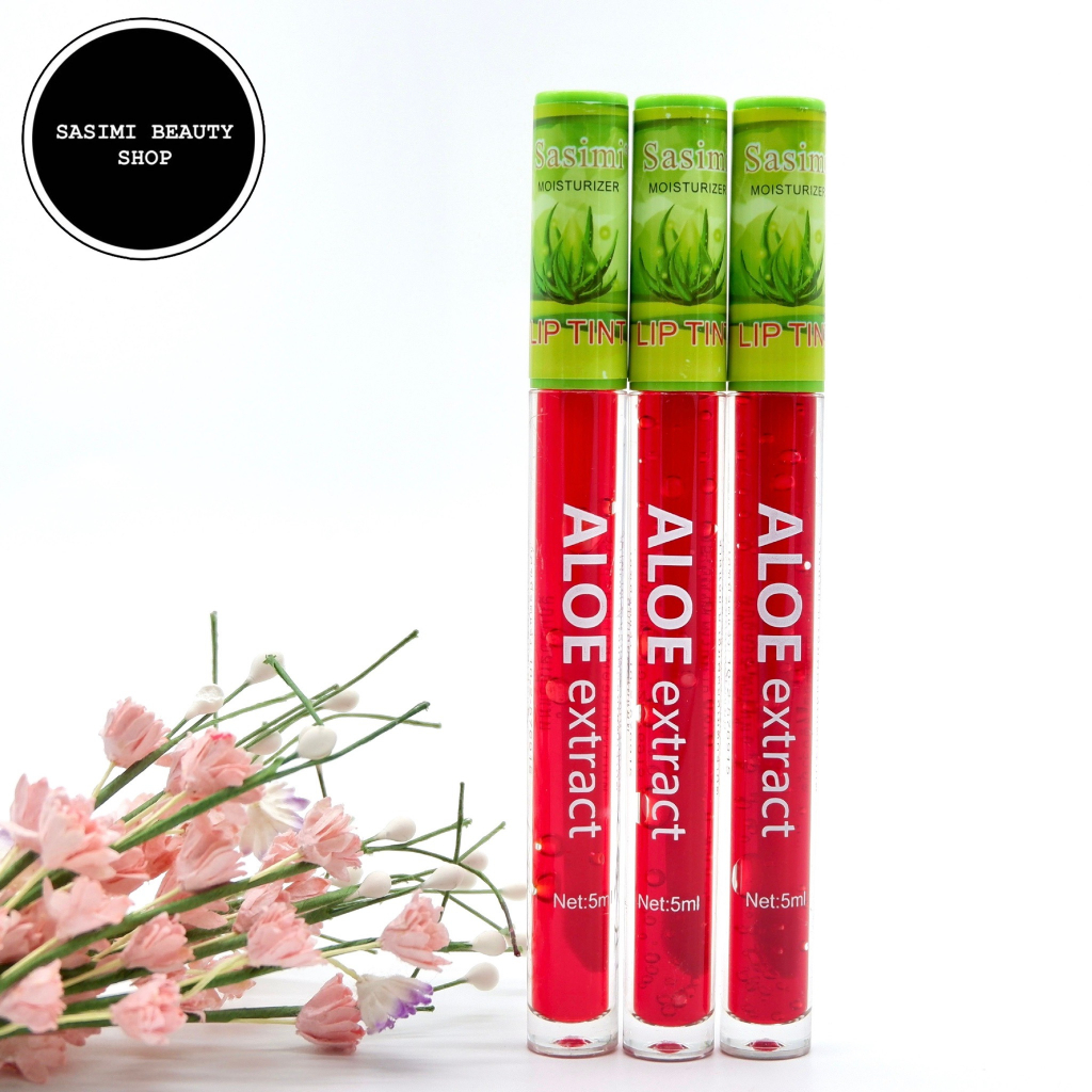 SASIMI Lip Tint Aloe Extract ลิปทินต์อโลเวร่า สีสวย บำรุงริมฝีปาก | Shopee Thailand