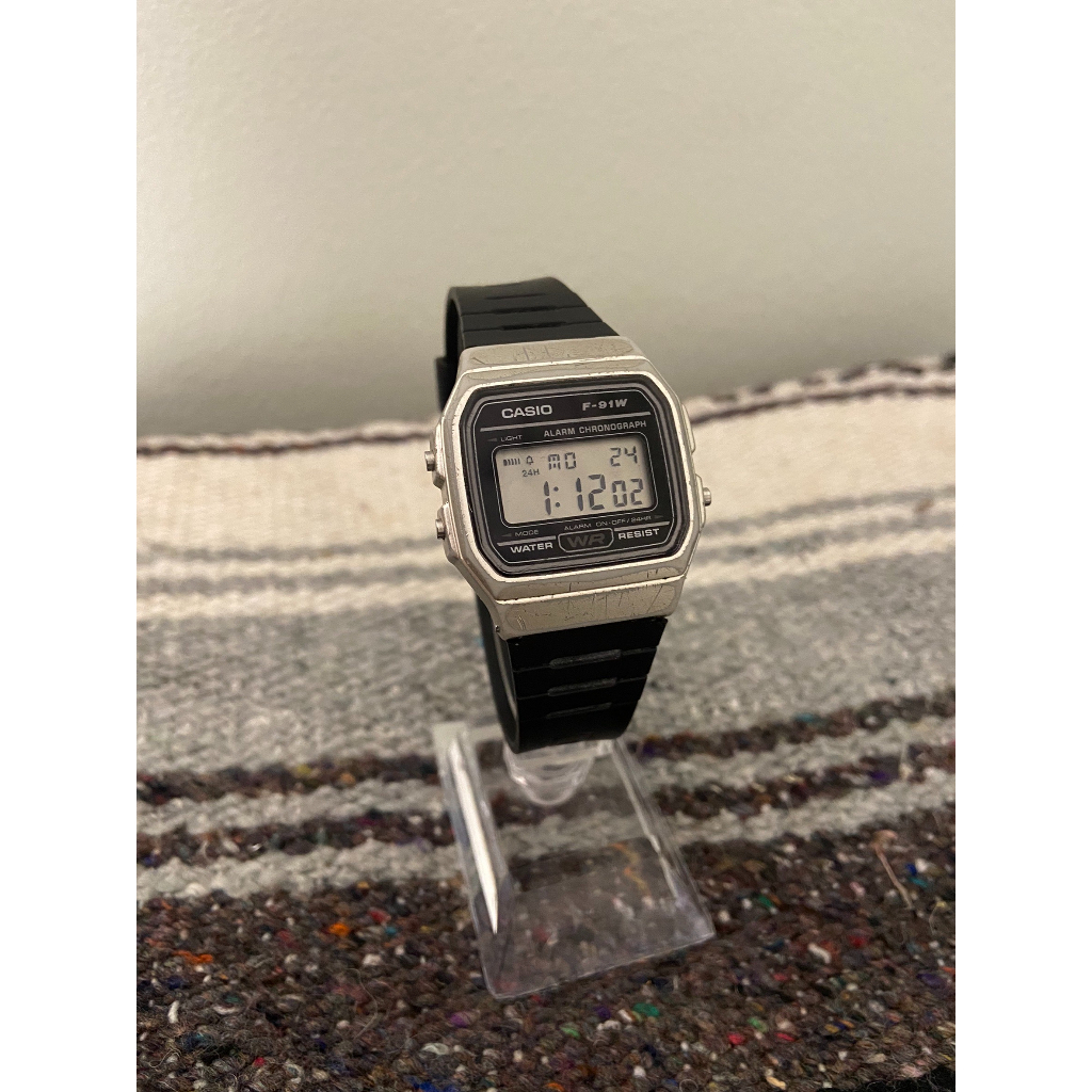 Casio F91w (Black Silver)(Module593) | Shopee Thailand