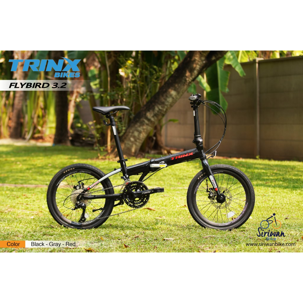TRINX FLYBIRD 3.2 *ผ่อนได้ คอยน์คืน* จักรยานพับได้เฟรมอลูฯ ล้อ 20(406) นิ้ว เกียร์ SHIMANO SORA ...