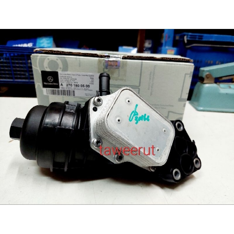 Benz แท้ทั้งชุด หม้อกรองน้ำมันเครื่อง+เสื้อฐานออยคุลเลอร์ เบอร์ ...