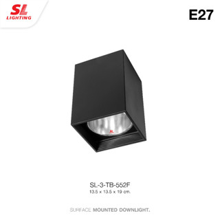 SL LIGHTING | Surface Mounted Downlight ดาวน์ไลน์ติดลอย ทรงสี่เหลี่ยม E27 มี 3 ขนาด SL-3-551 ...