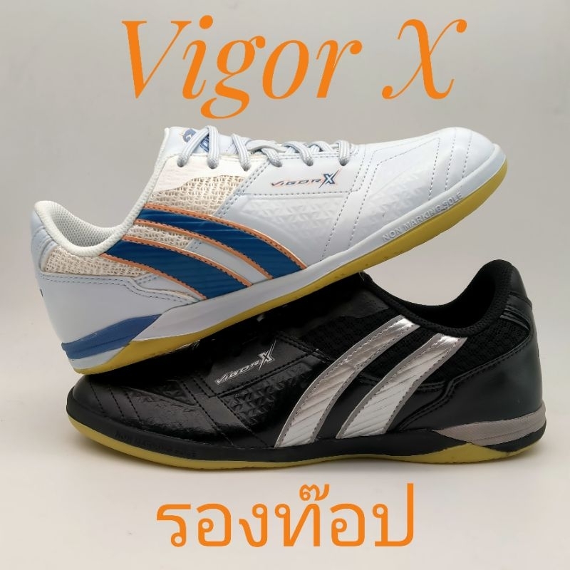 (PANลิขสิทธิ์💯)รองเท้าฟุตซอล PAN Vigor X รองท๊อปพื้นยางดิบ ไซส์ 39-45 ...