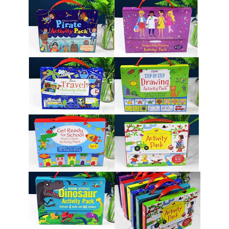 Usborne Activities Packs (กล่องมีตำหนิ หนังสือด้านในใช้งานได้ปกติ ...