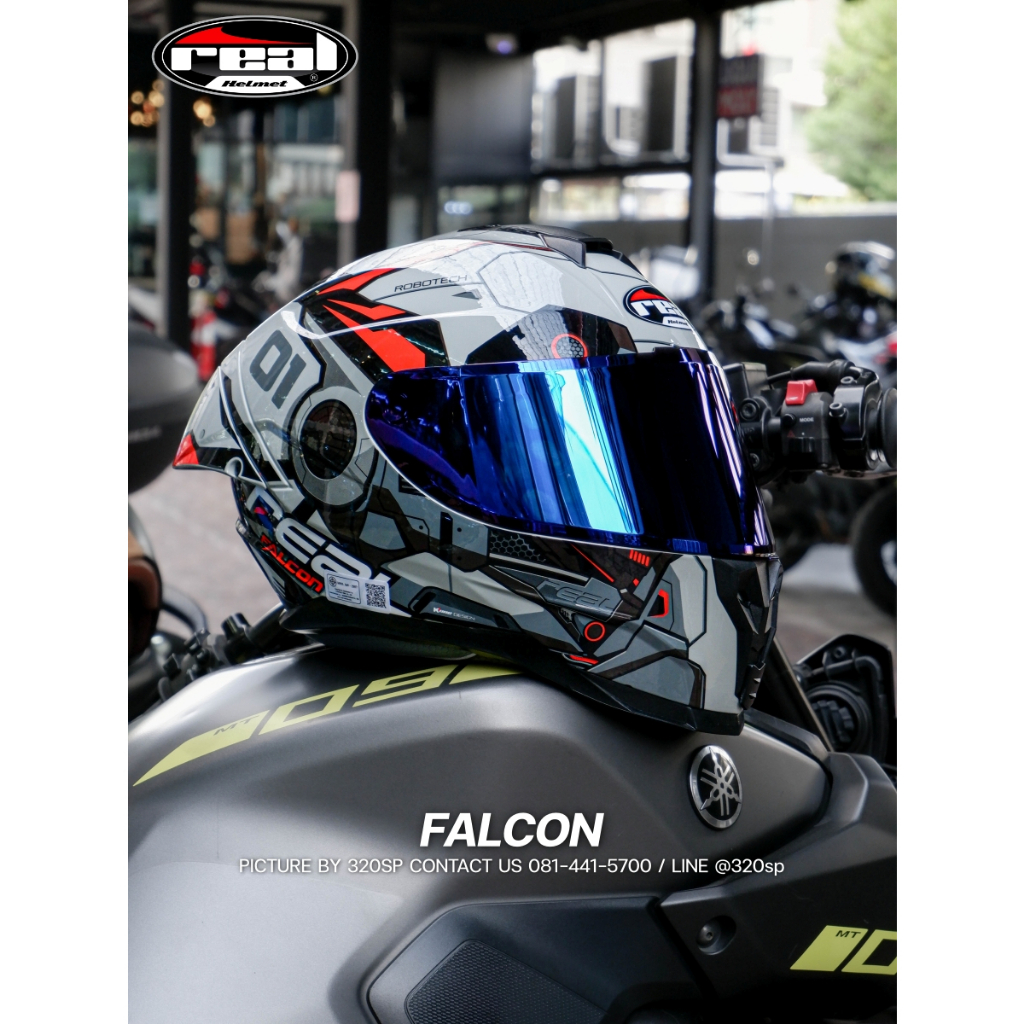 หมวกกันน็อค REAL FALCON FIRE STORM / VICTORY / ICON / Buriram ส่งไว ...