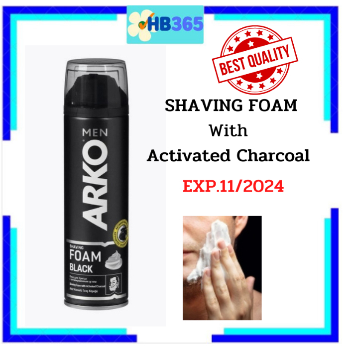 Arko Men Shaving Foam Black 200 ML.อาร์โก้ เมน เชฟวิ่ง โฟม แบล็ค-โฟมโกน ...