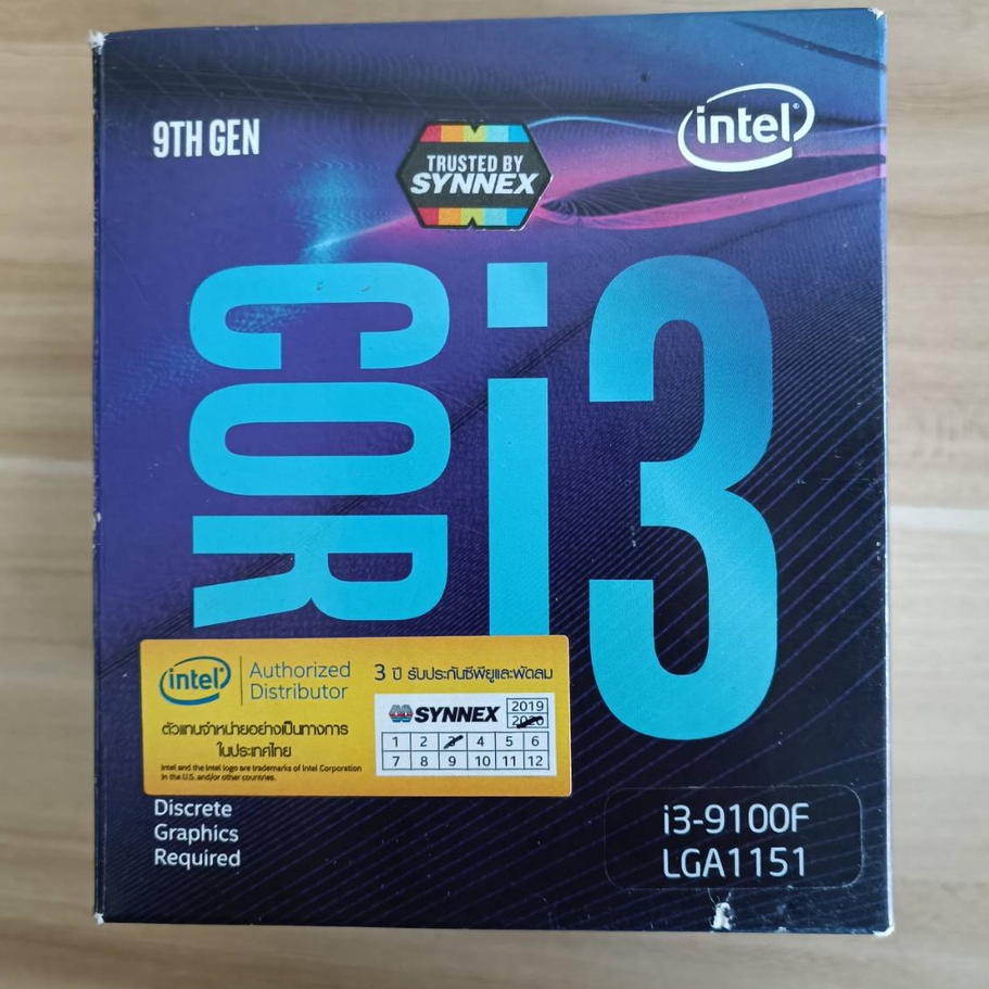 CPU (ซีพียู) INTEL 1151 gen9 CORE i3 9100f | Shopee Thailand