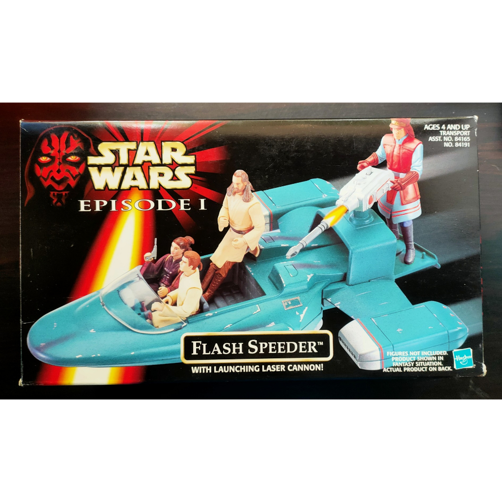 Star Wars Episode 1 The Phantom Menace Vehicle Flash Speeder with Flip-Up Battle DamageLaunching ...