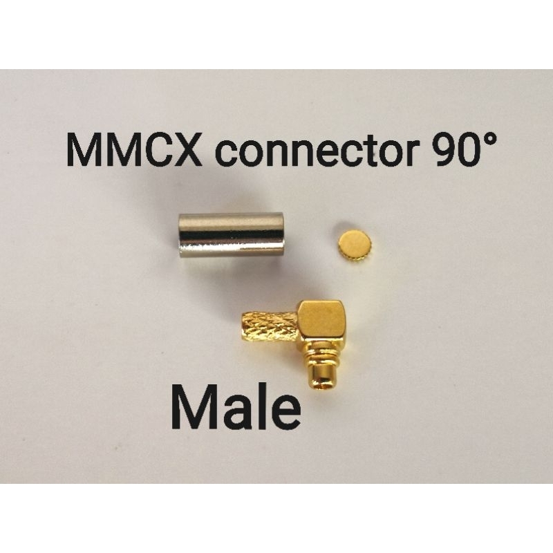 MMCX connector Male 90°, right angle. ปลั๊ก MMCX ตัวผู้ แบบ 90องศา | Shopee Thailand