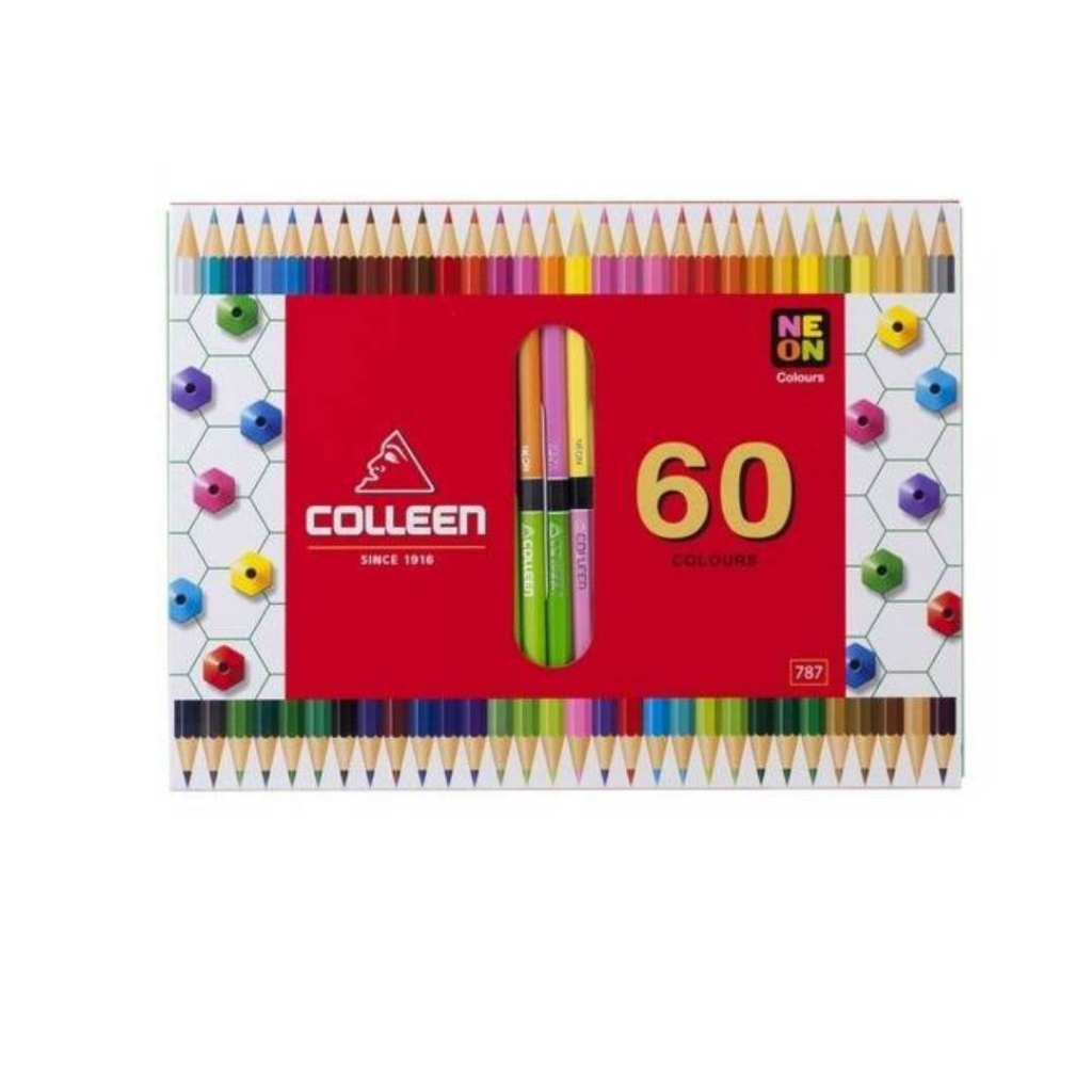 สีไม้คอลลีน Colleen Colored Pencils รุ่น # 787 สองหัวแท่งเหลี่ยม 12/24 ...
